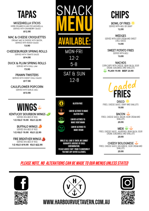 SNACK MENU MARCH 2024 | PosterMyWall