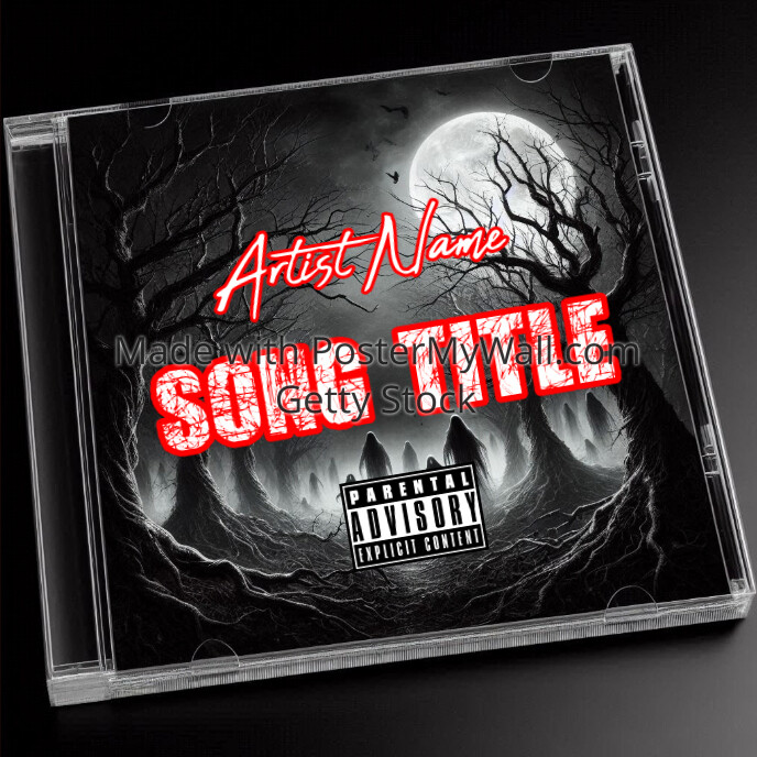 3d 3d Horror Album Cover Album Cover Album Cover Template | PosterMyWall