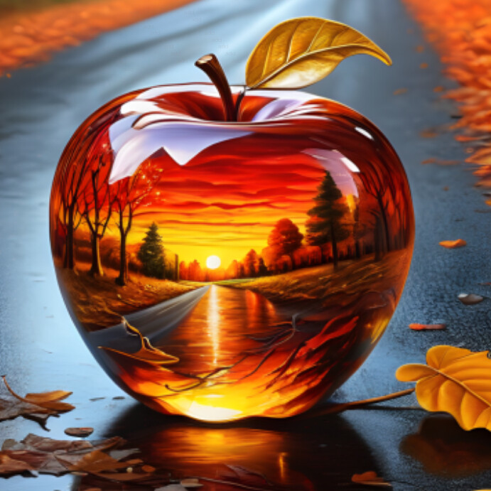 3d Apple Instagram Post Template | PosterMyWall