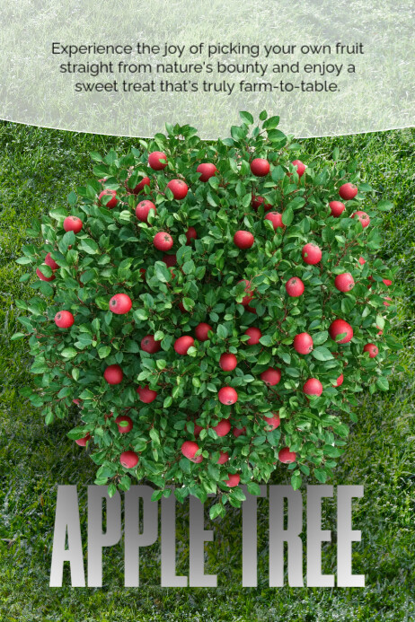 3d Apple Tree Poster Template | PosterMyWall