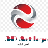 3D Art logo design template. | PosterMyWall