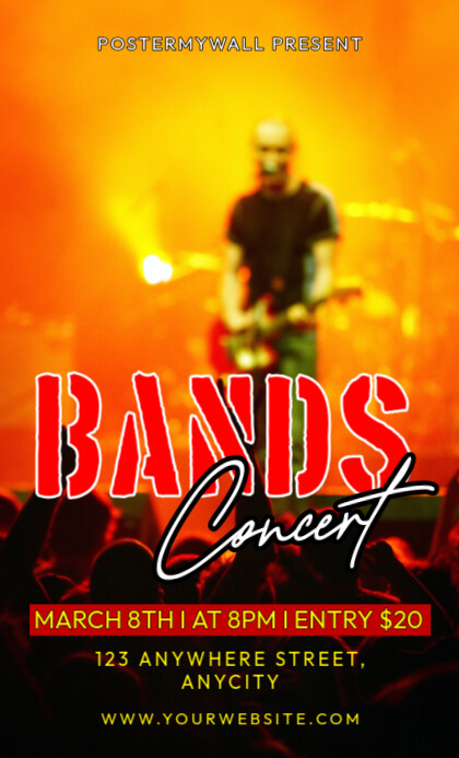 3d Bands Concert Legal As Template | PosterMyWall