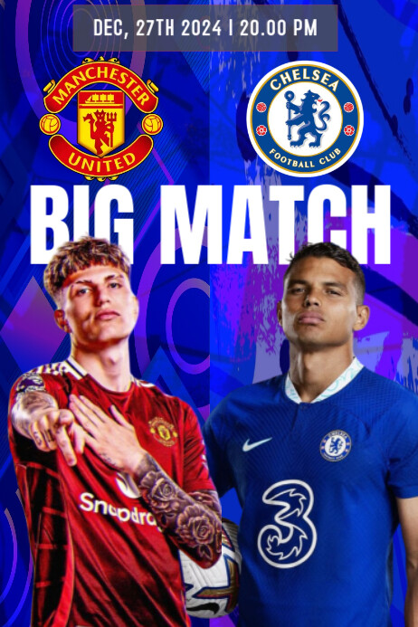 3d Big Match Poster Template | PosterMyWall