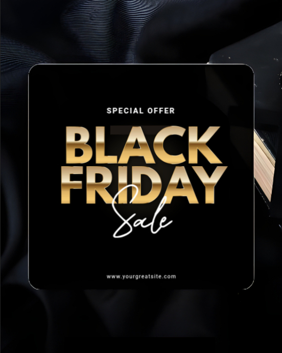 3d Black Friday Sale Instagram Portrait Template | PosterMyWall