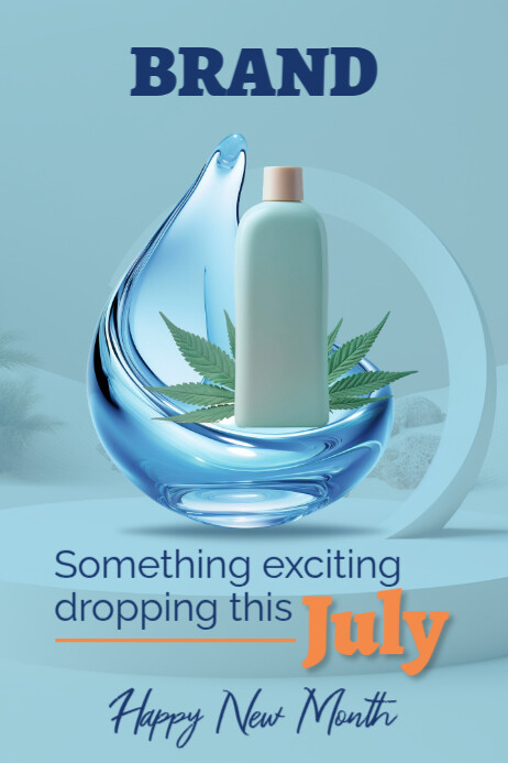 3d Blue New Product Drop Poster Templat | PosterMyWall