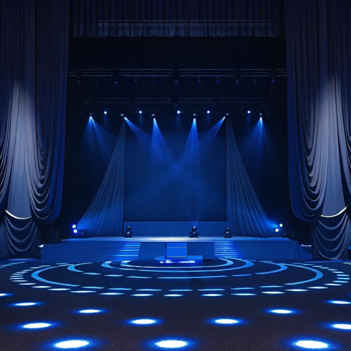 Plantilla de 3d Blue Spotlights Stage Instagram Post | PosterMyWall