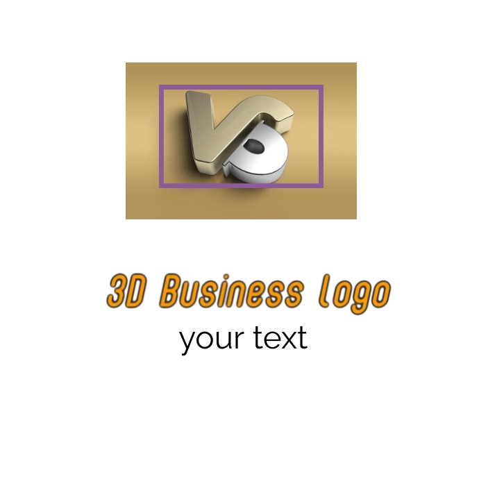 3D business logo design template. | PosterMyWall