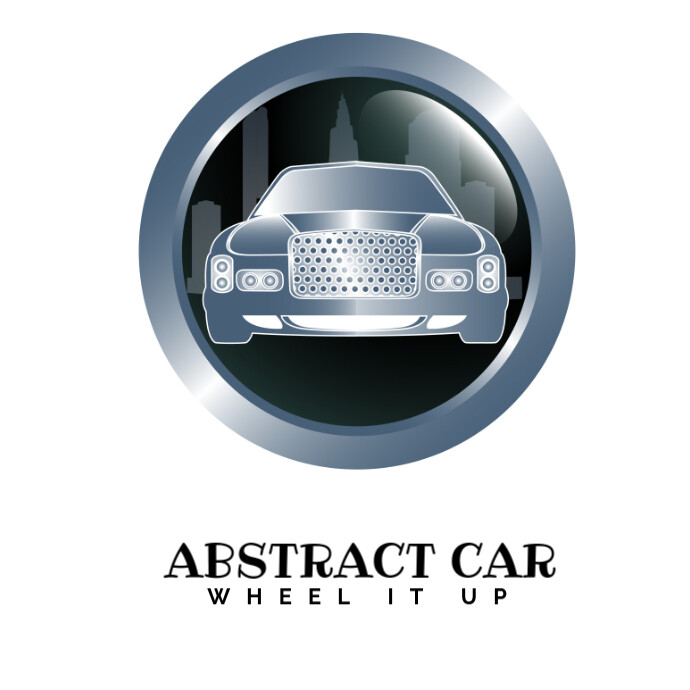 Copy of 3D Car and circle logo | PosterMyWall