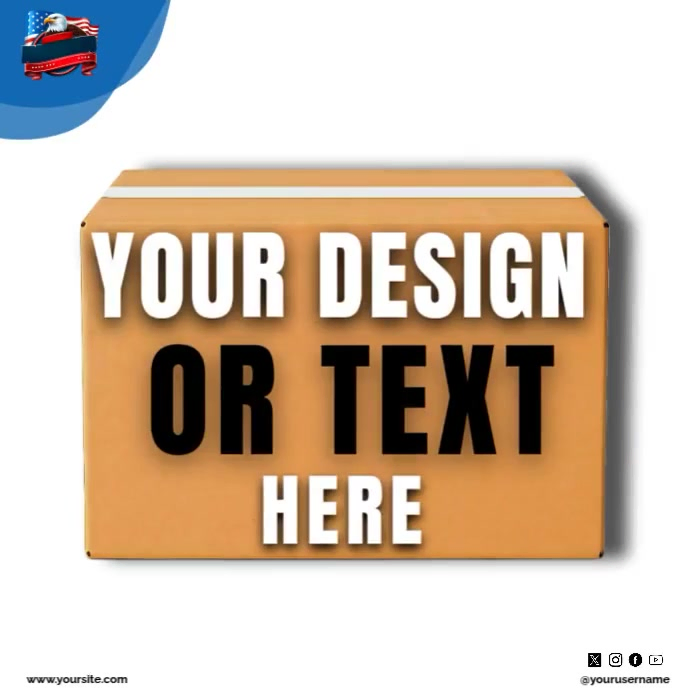 3d Carton Box Mockup Instagram Post Template | PosterMyWall