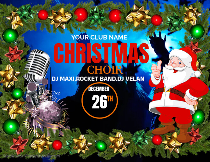 Copy of 3d Christmas Choir Flyer (us Letter) | PosterMyWall