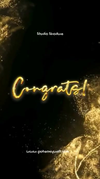 3d Congratulations Greeting Instagram Reel Template | PosterMyWall