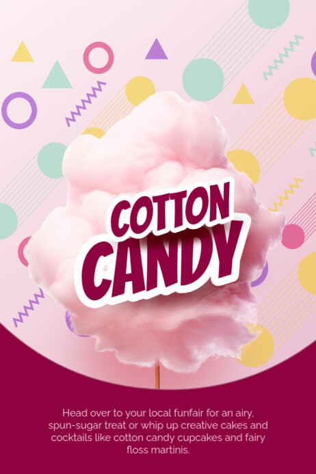 Copy of 3d Cotton Candy Day Poster | PosterMyWall
