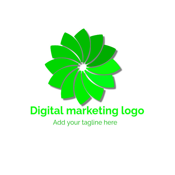 3d Digital Marketing Logo new logo design logo Templat | PosterMyWall