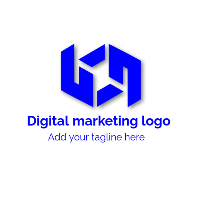 3d Digital Marketing Logo New Logo Design Logo เทมเพลต | PosterMyWall