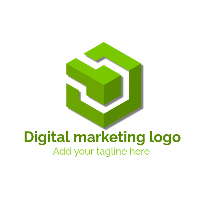3d Digital Marketing Logo new logo design logo Template | PosterMyWall