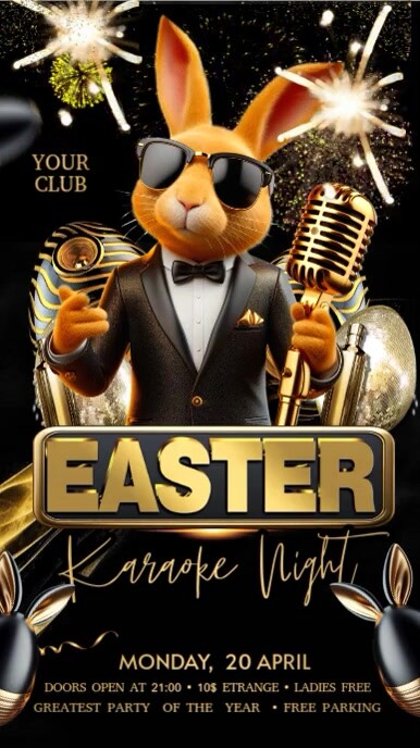 3d Easter Karaoke Instagram Story Template | PosterMyWall