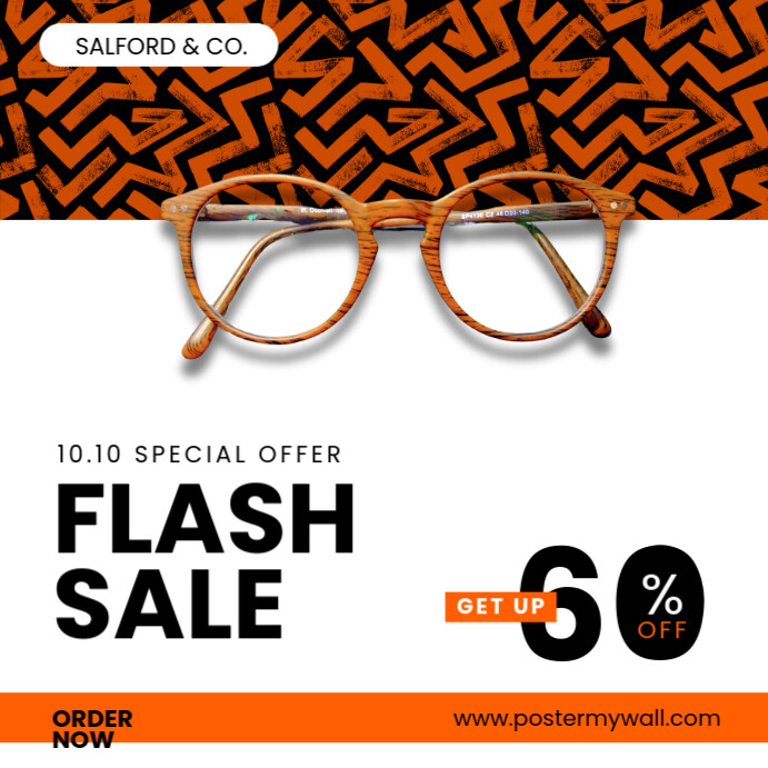 3d Eyeglass Sale Instagram Post Template | PosterMyWall