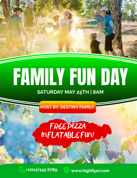 3d Family Fun Day Flyer Design For Families F Templat | PosterMyWall