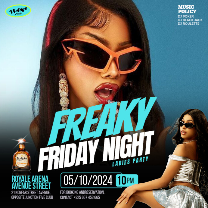 Copy of 3d Freaky Friday Party Flyer for Instagram | PosterMyWall