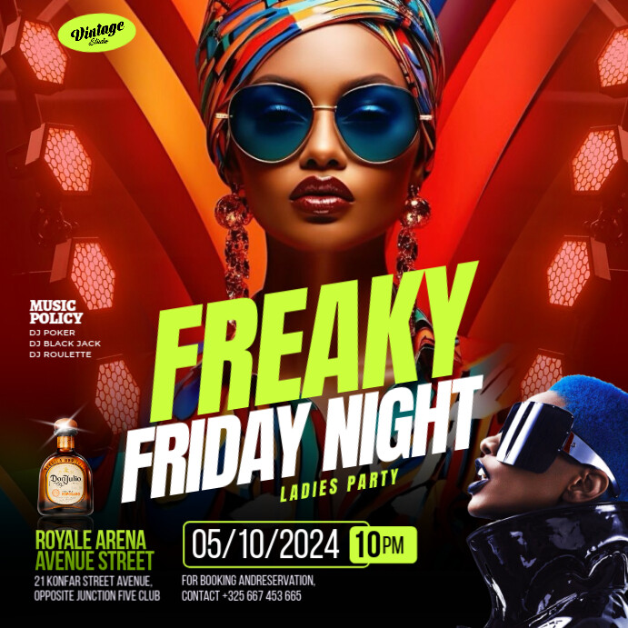 Copy of 3d Freaky Friday Party Flyer for Instagram | PosterMyWall