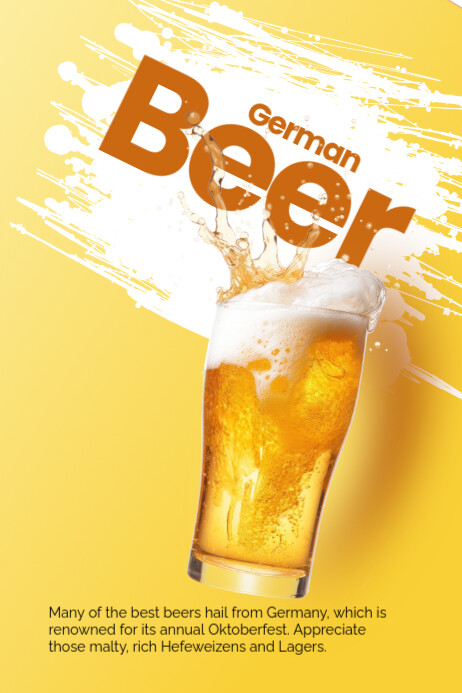3d German Beer Day Poster Template | PosterMyWall