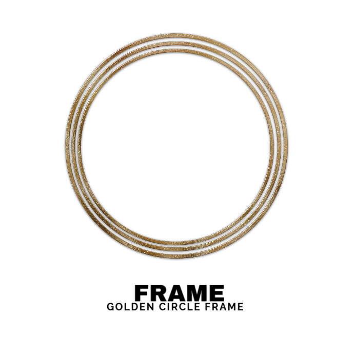 3D Golden circle frame logo Template | PosterMyWall