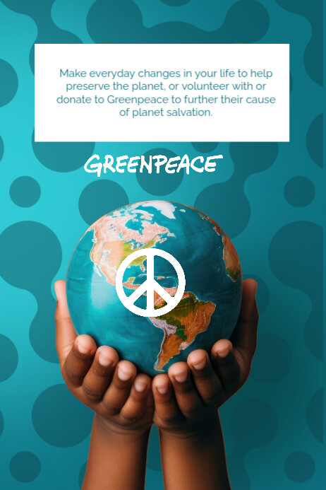 3d Greenpeace Day Poster Template | PosterMyWall