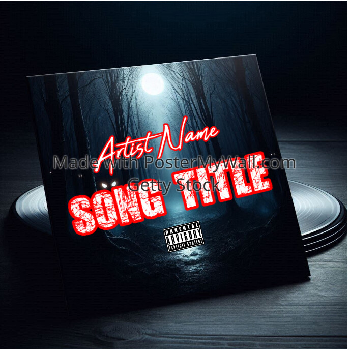 3d Horror Album Cover Album Cover Template | PosterMyWall