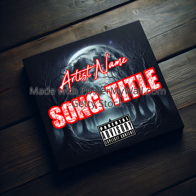 3d Horror Album Cover Album Cover Template | PosterMyWall