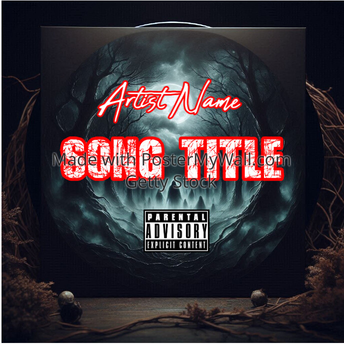 3d Horror Album Cover Album Cover Template | PosterMyWall