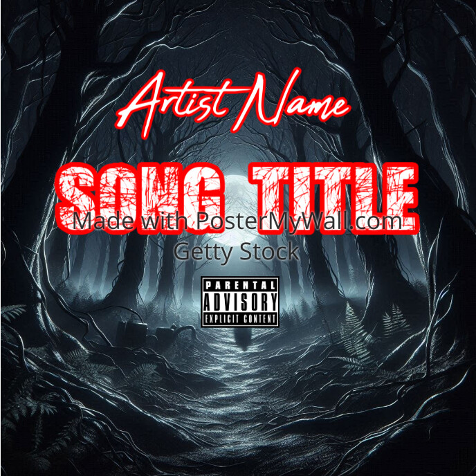 3d Horror Album Cover Album Cover Template | PosterMyWall