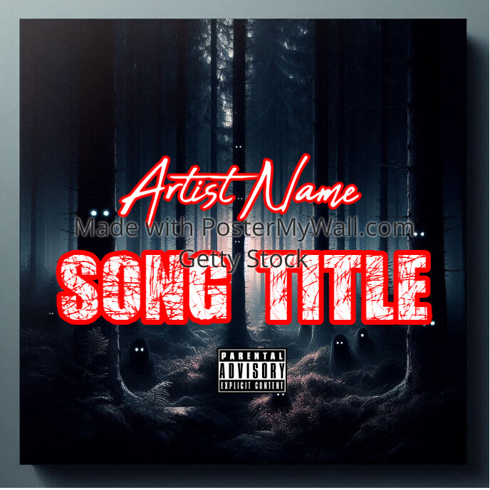 3d Horror Album Cover Album Cover Template | PosterMyWall