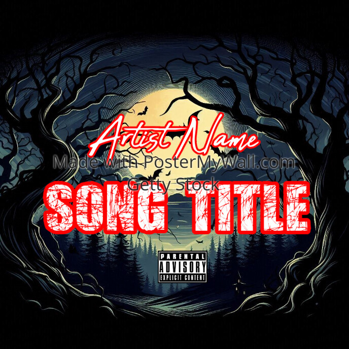 3d Horror Album Cover Album Cover Template | PosterMyWall