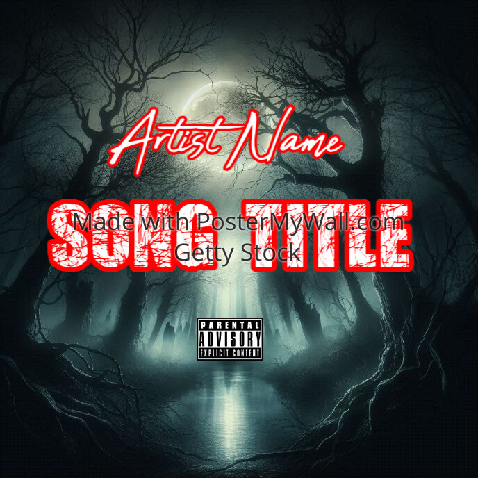 3d Horror Album Cover Album Cover Template | PosterMyWall