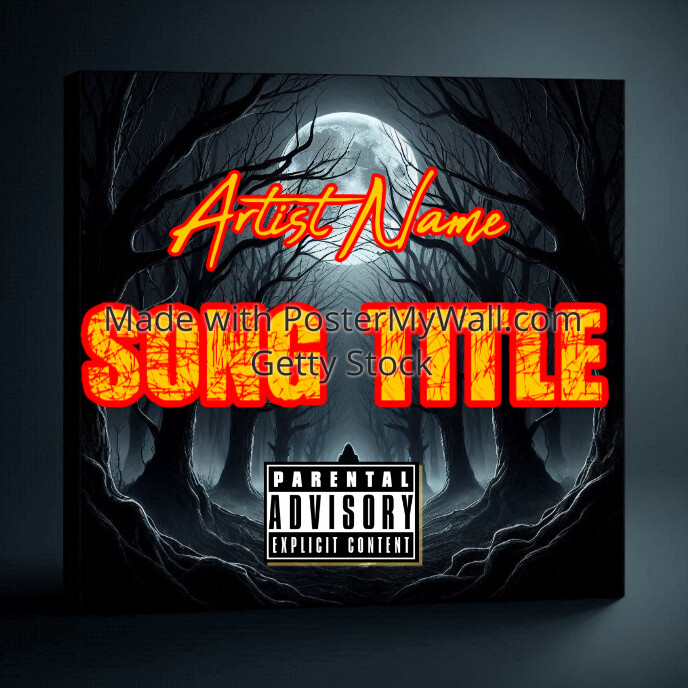 3d Horror Album Cover Album Cover Template | PosterMyWall