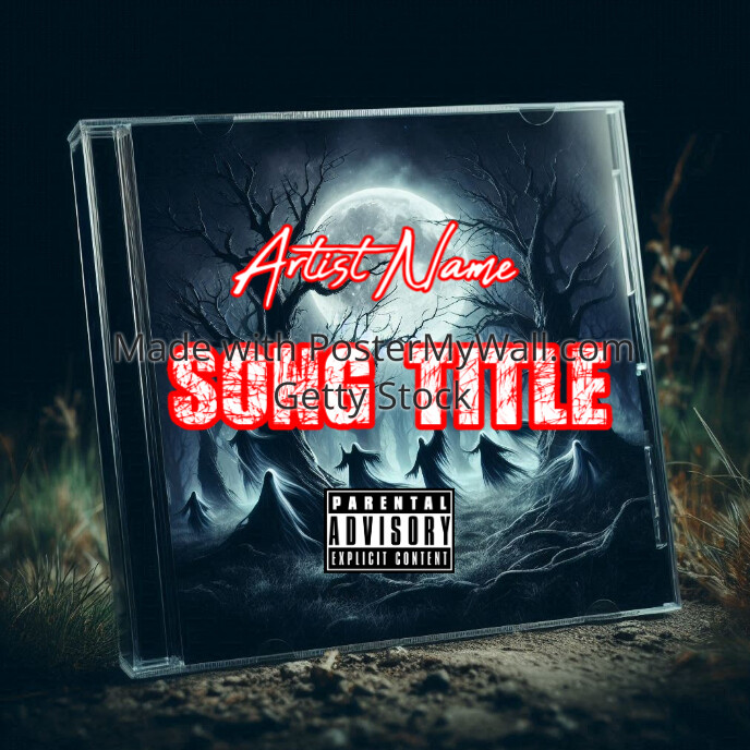 3d Horror Album Cover Album Cover Template | PosterMyWall