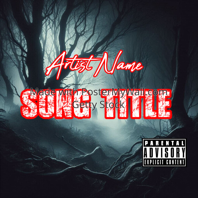 3d Horror Album Cover Album Cover Template | PosterMyWall