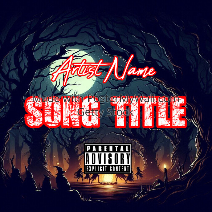 3d Horror Album Cover Album Cover Template | PosterMyWall