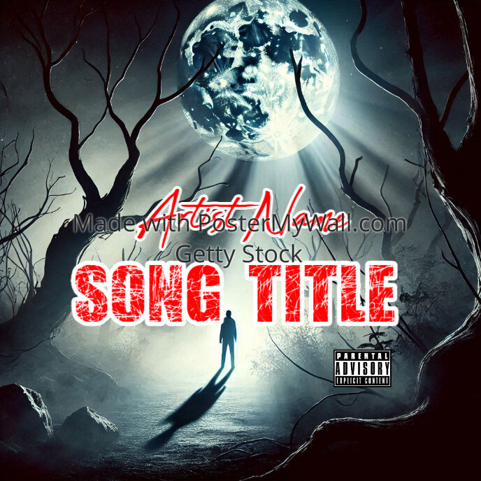 3d Horror Album Cover Album Cover Template | PosterMyWall