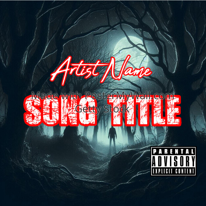 3d Horror Album Cover Album Cover Template | PosterMyWall