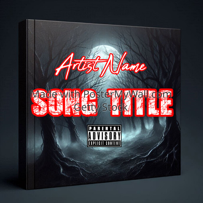 3d Horror Album Cover Album Cover Template | PosterMyWall