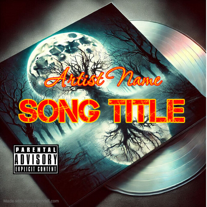 3d Horror Album Cover Art Album Cover Template | PosterMyWall