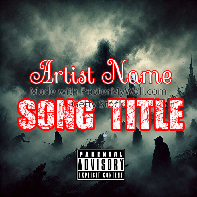 3d Horror Album Cover Art Album Cover Template | PosterMyWall