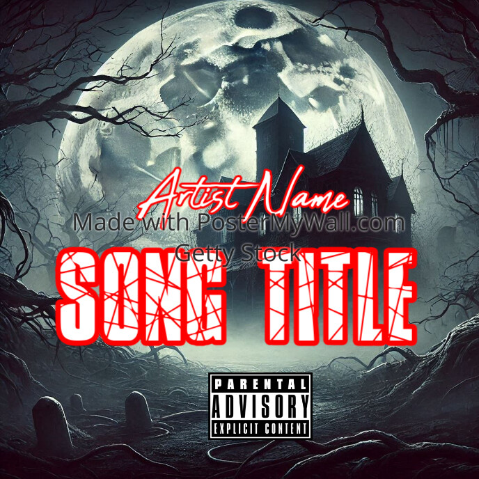 3d Horror Album Cover Art Album Cover Template | PosterMyWall