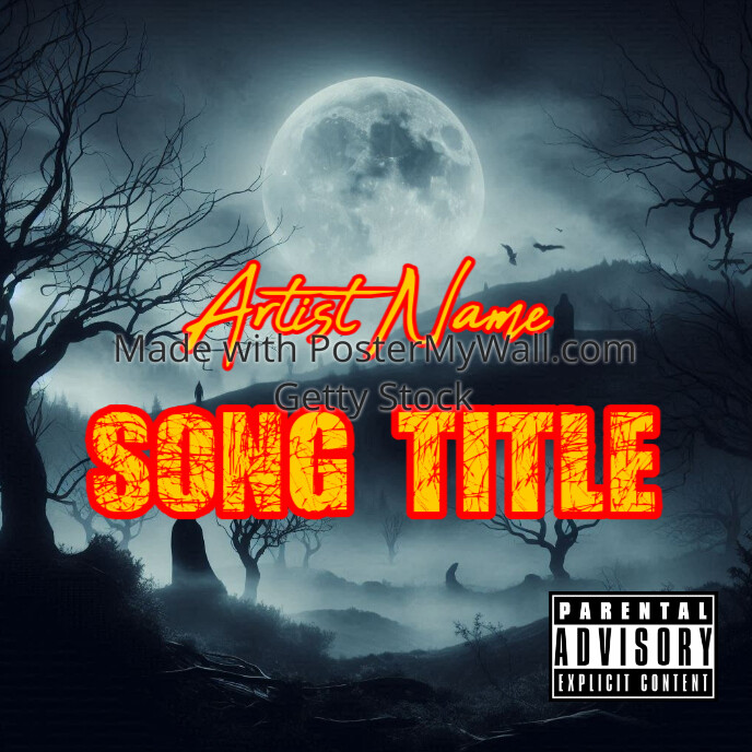 3d Horror Album Cover Art Album Cover Template | PosterMyWall