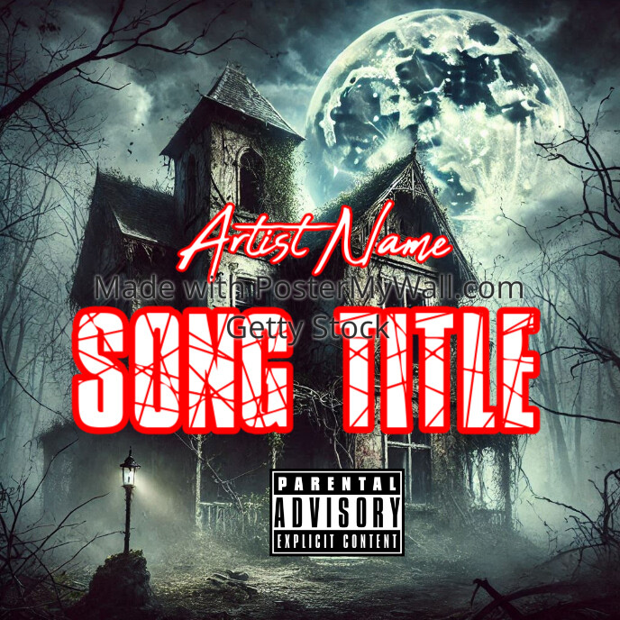 3d Horror Album Cover Art Album Cover Template | PosterMyWall