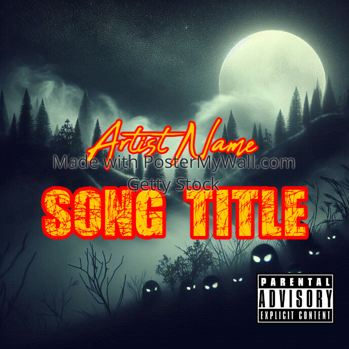 3d Horror Album Cover Art Album Cover Template | PosterMyWall