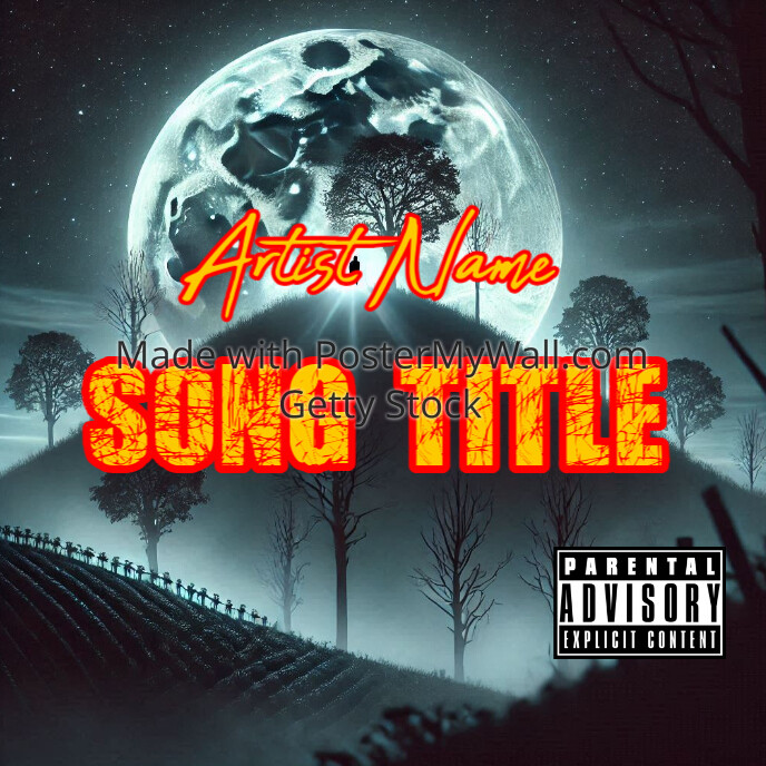 3d Horror Album Cover Art Album Cover Template | PosterMyWall