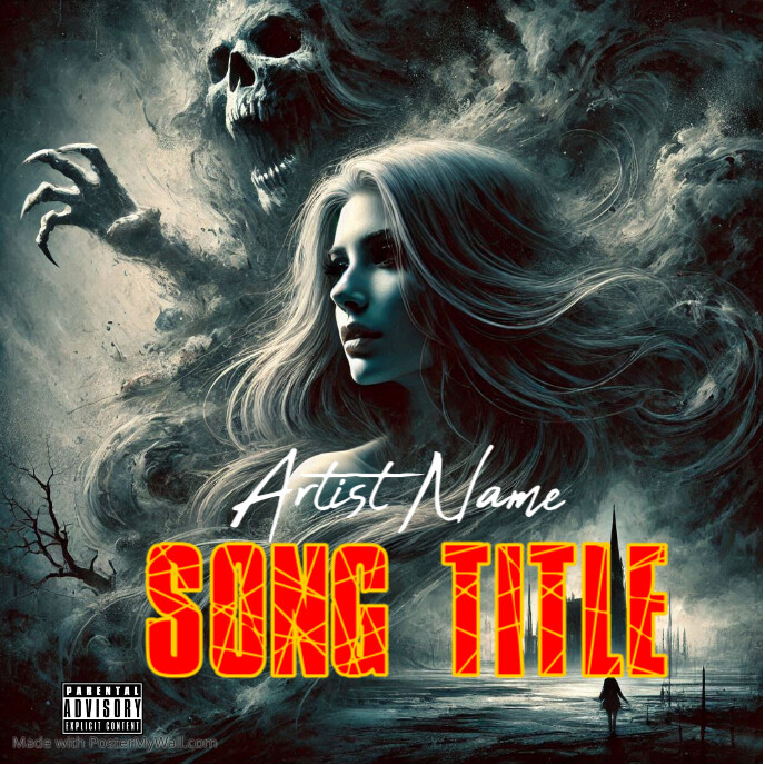 Copy of 3d Horror Album Cover Art Album Cover | PosterMyWall