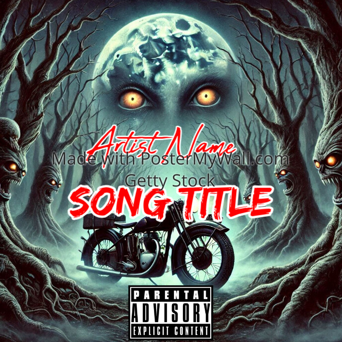 3d Horror Album Cover Design Album Cover Template | PosterMyWall